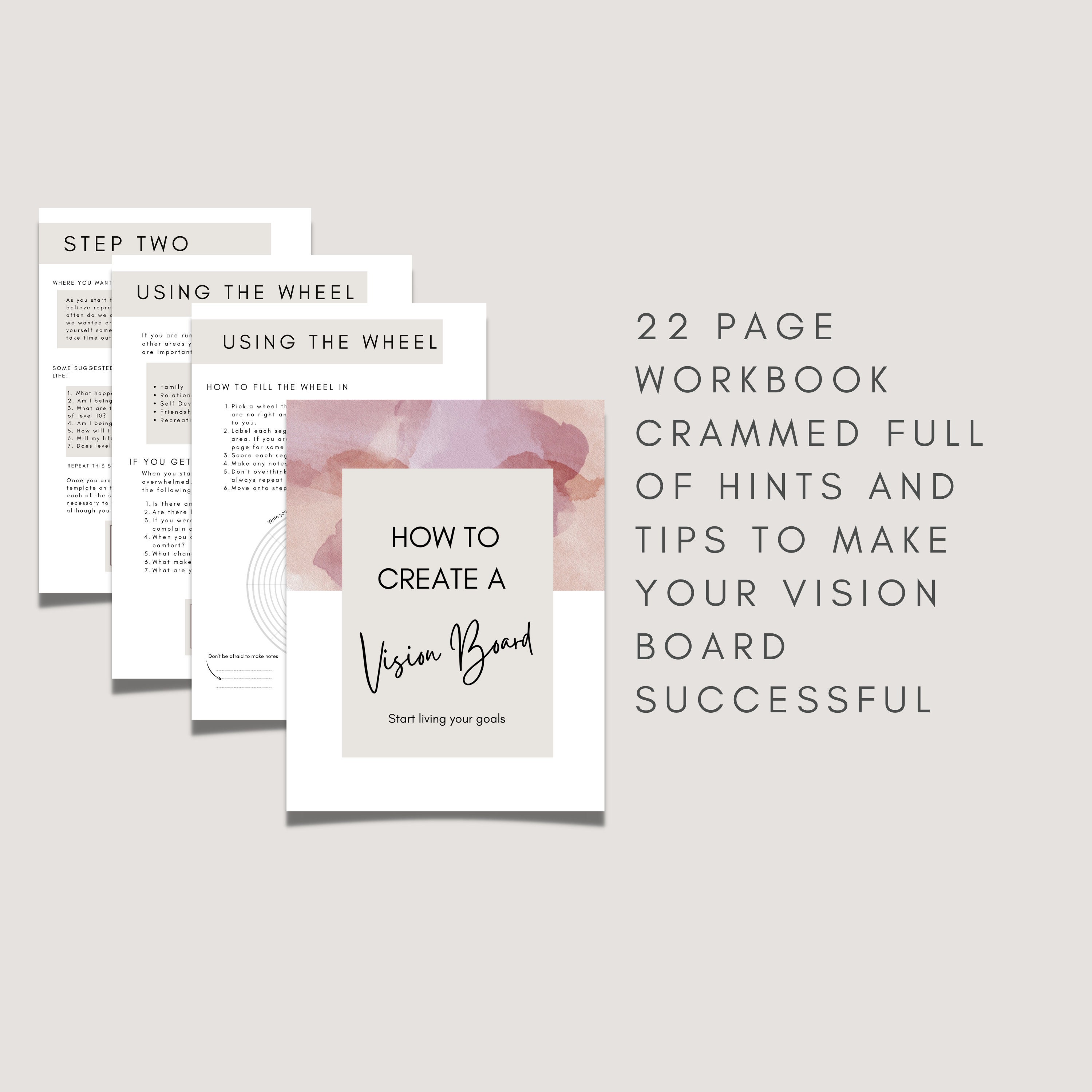 Create Your Own Vision Board Course, Includes: Printable Affirmation ...