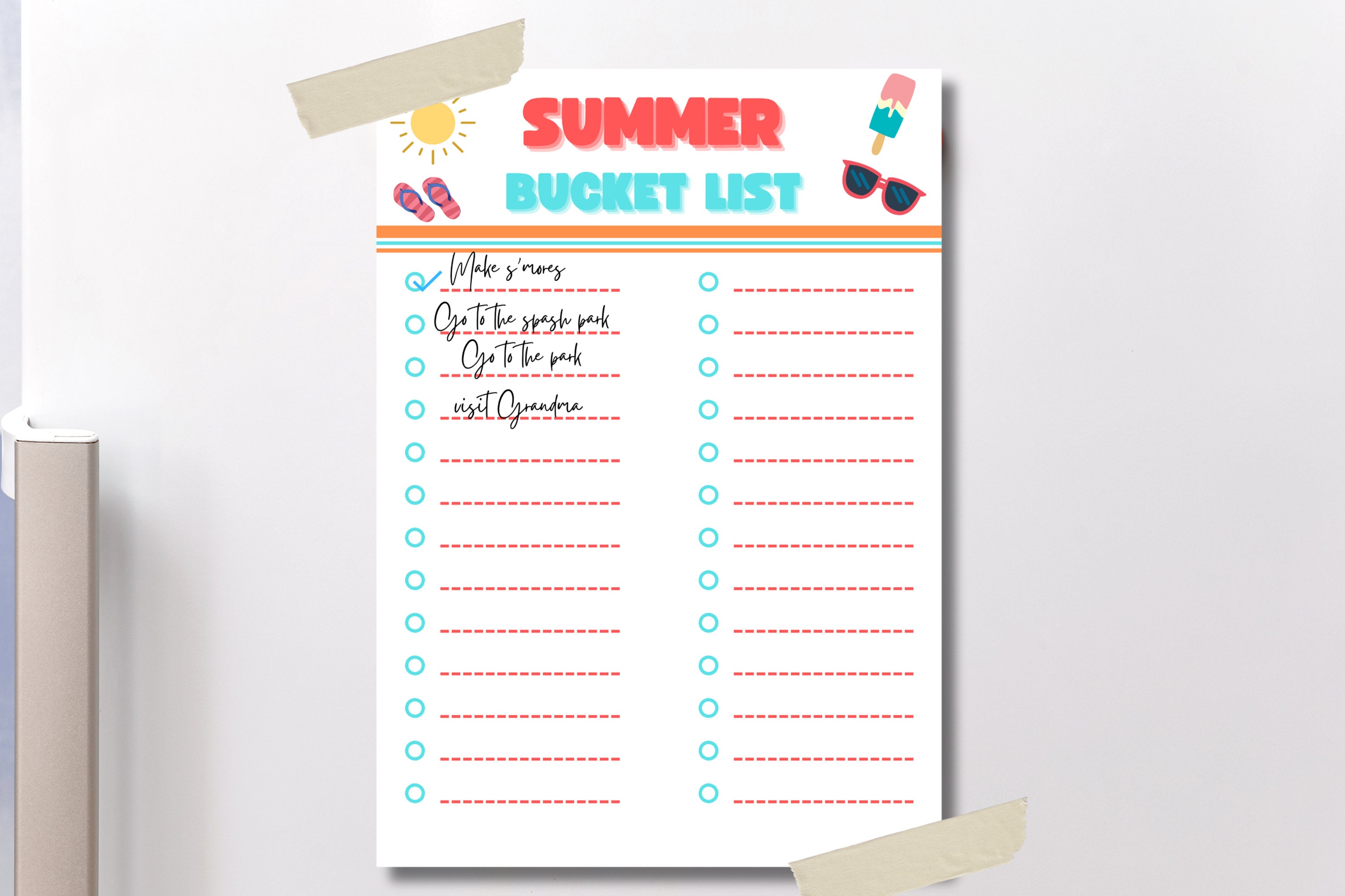 Use Our Summer Bucket List to Record Your Ultimate Summer. Create Your ...