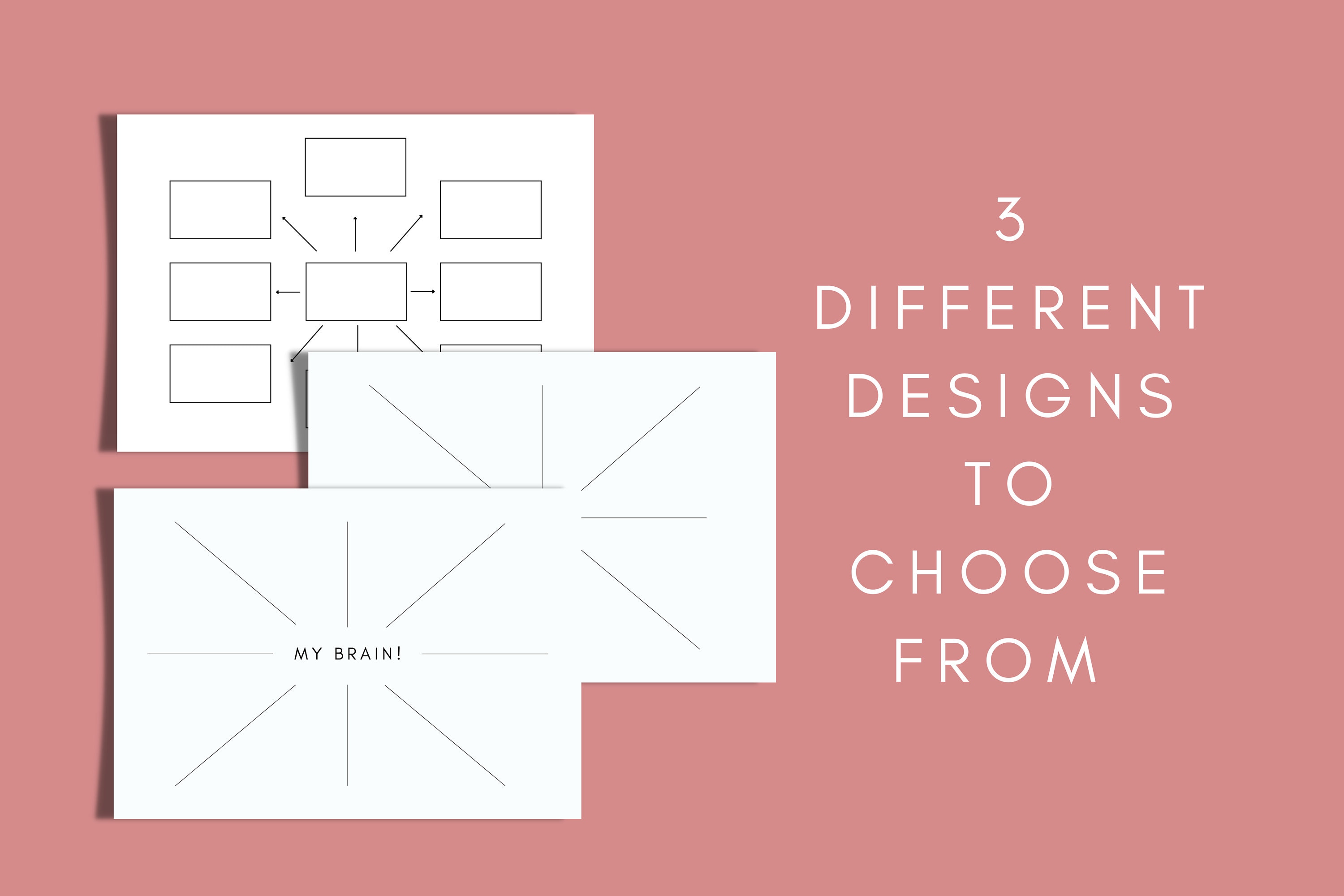 Brain Dump Printable, Mind Mapping and Brainstorm Template. A Complete ...