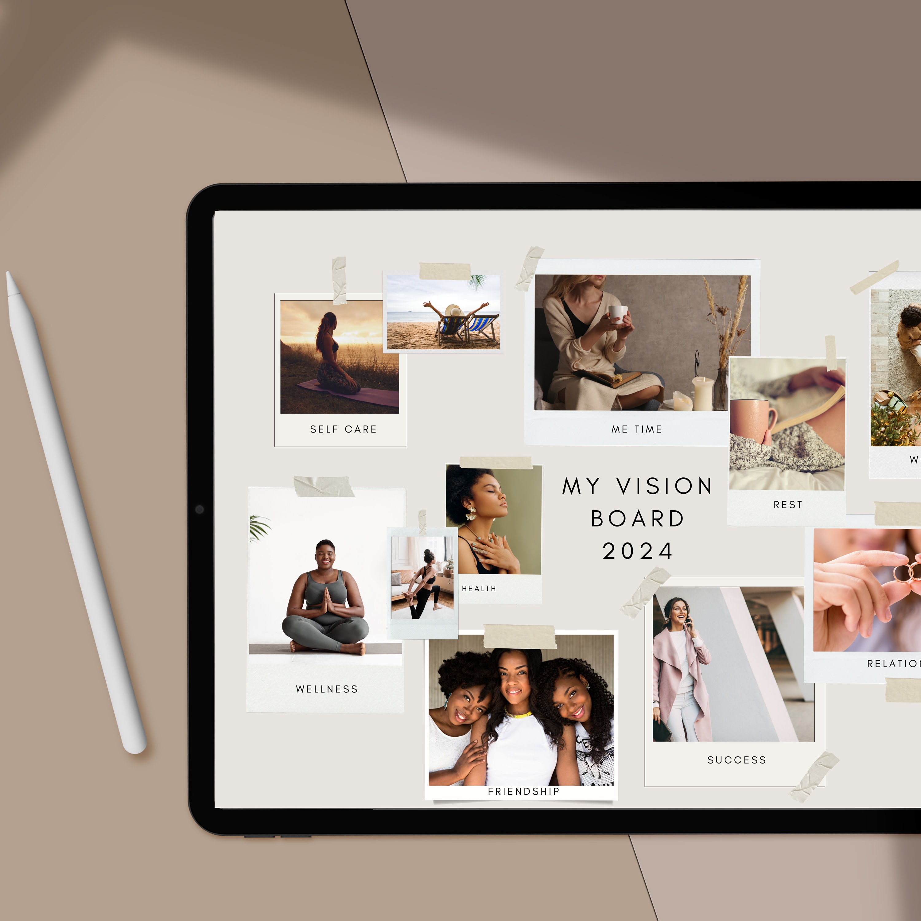 Digital Vision Board Template: Your Perfect Vision Board Printable, Use ...