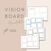 Simple and Easy to Use Vision Board Printables: 4 Templates Included in ...