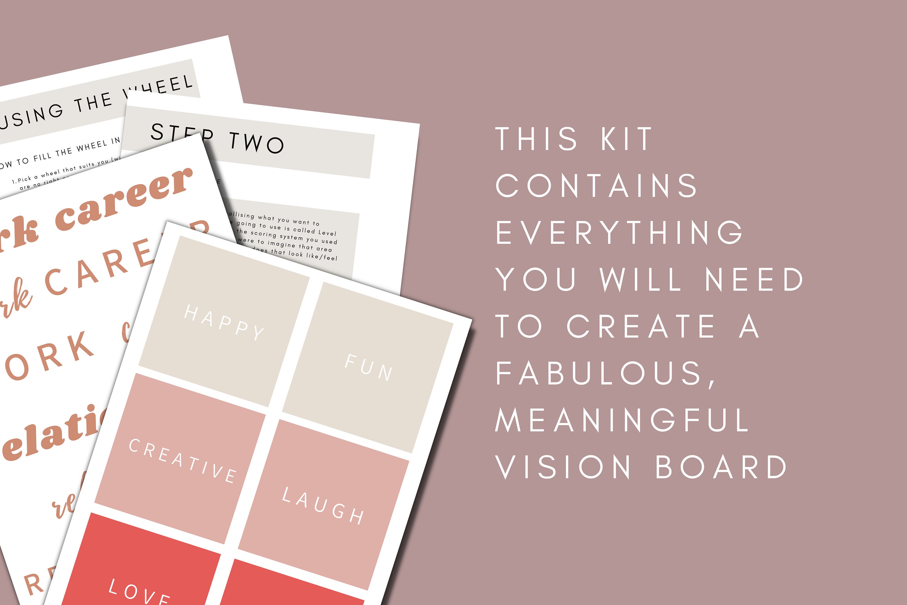 Create Your Own Vision Board Course Includes: Printable - Etsy