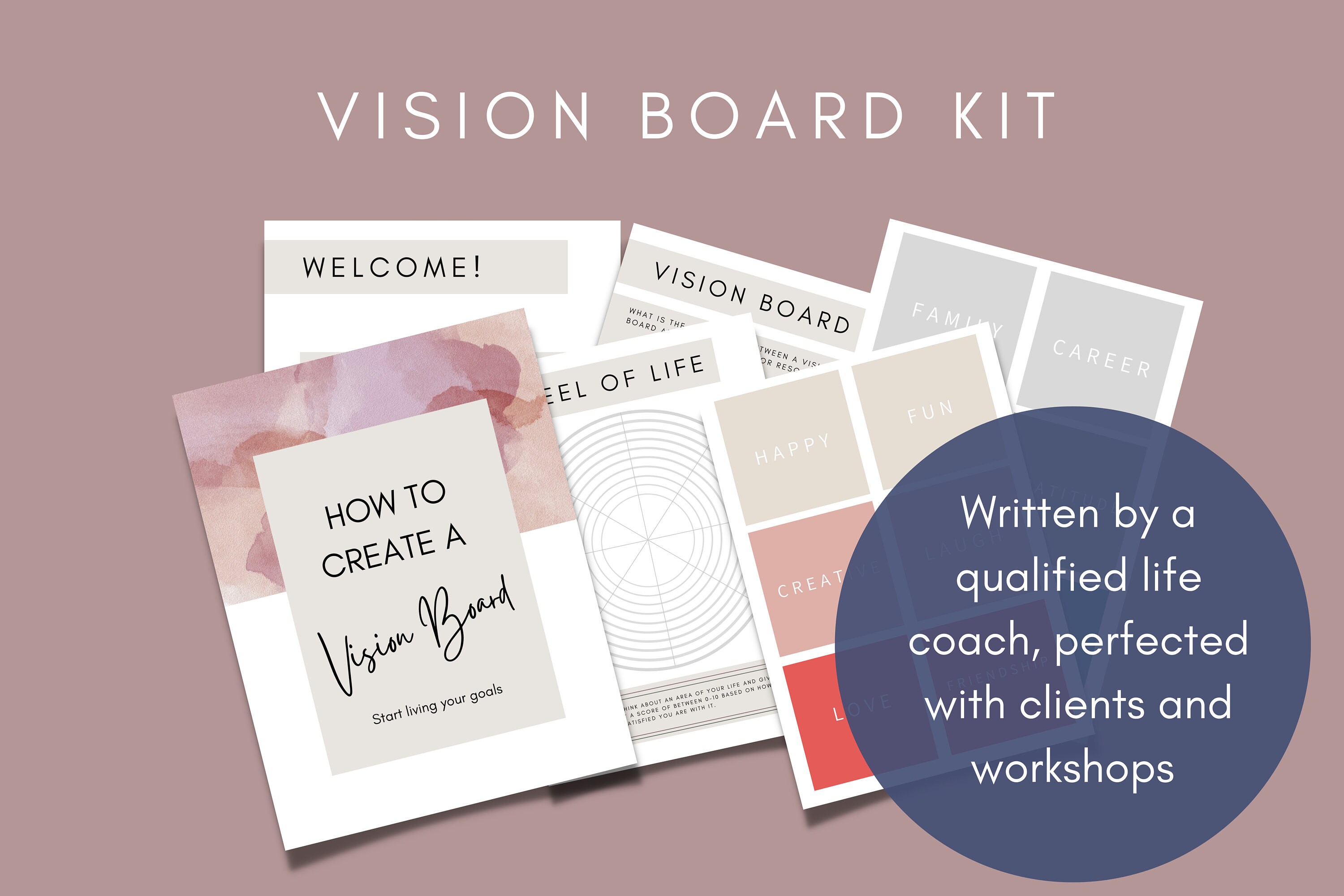 Create Your Own Vision Board Course, Includes: Printable Affirmation ...