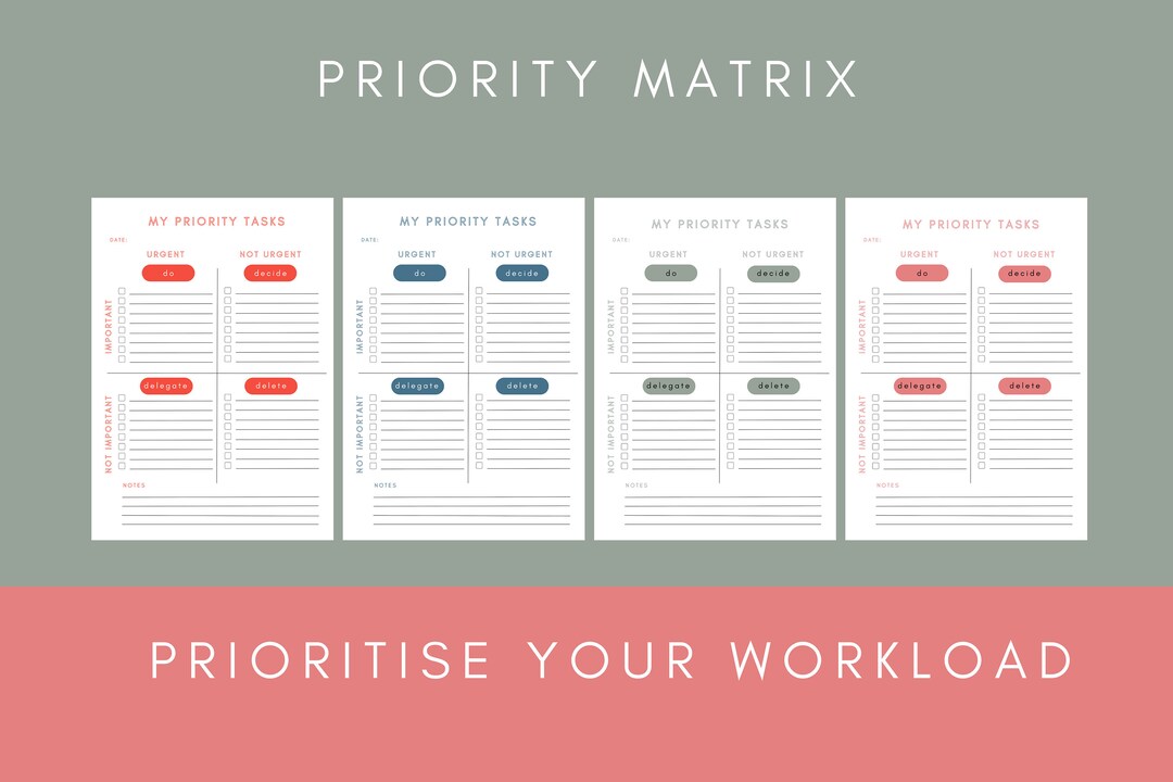 Use This Priority Matrix to Prioritise Your Tasks. the Task Matrix ...