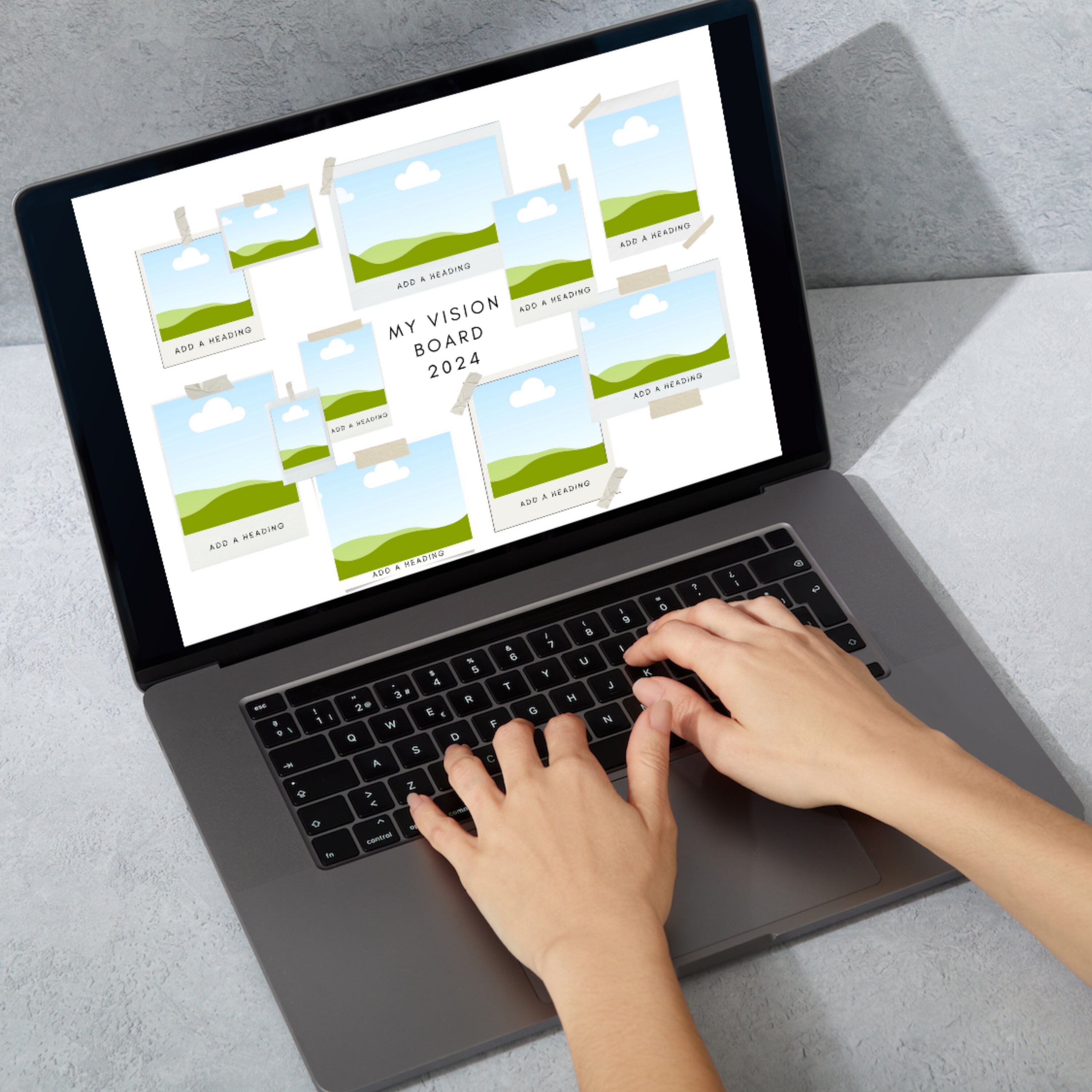 Digital Vision Board Template and Vision Board Kit. Everything You Need ...