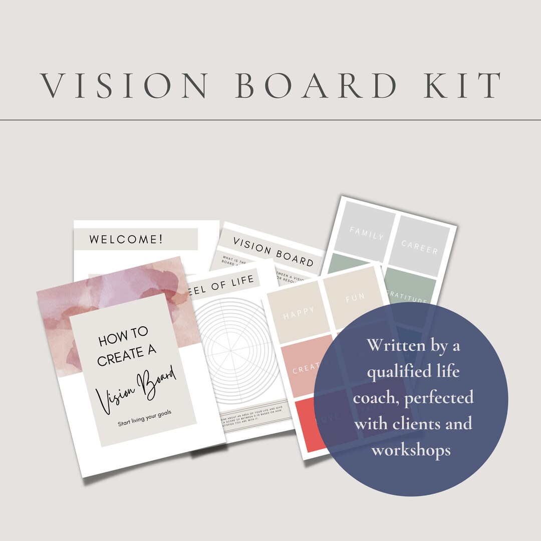 Create Your Own Vision Board Course, Includes: Printable Affirmation ...