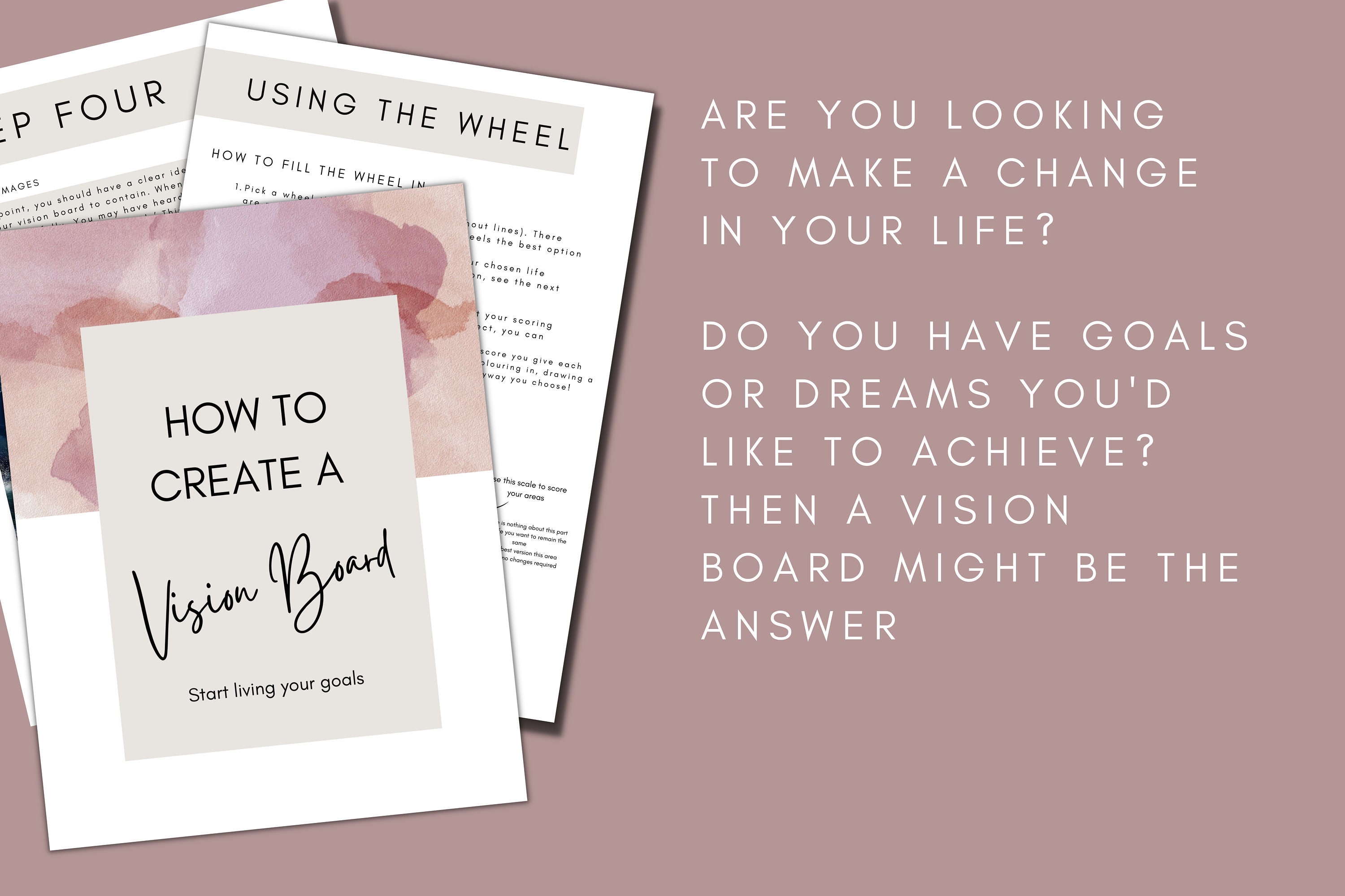 Create Your Own Vision Board Course, Includes: Printable Affirmation ...