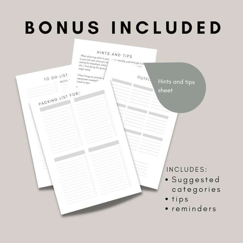 Ultimate Packing List Printable for Travel. Use This Travel Check List ...