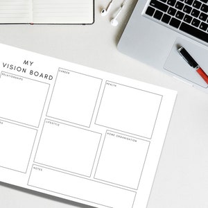 Simple and Easy to Use Vision Board Template: 4 Printables - Etsy Canada
