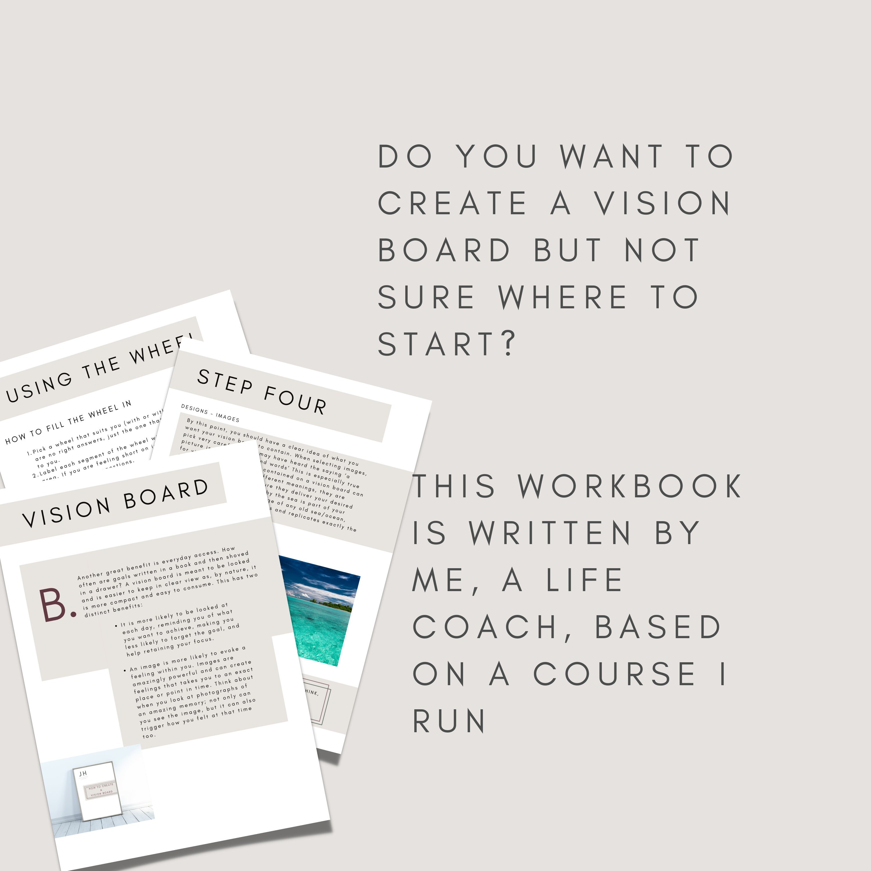 Create Your Own Vision Board Course, Includes: Printable Affirmation ...