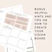 Simple and Easy to Use Vision Board Printables: 4 Templates Included in ...