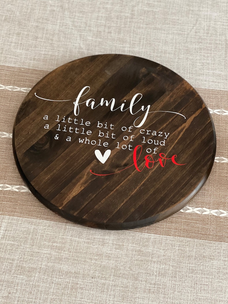 Family LOVE Lazy Susan - Etsy
