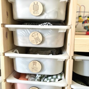 Illustrated Montessori Storage Labels With Pictures Early Learning ...