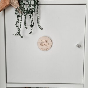 Set of Wooden Personalised Storage Organisation Labels | Nursery Décor ...