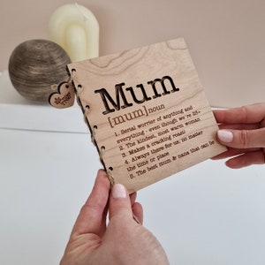 Mum Noun Definition Card Personalised Reasons Why Gift Mother's Day ...