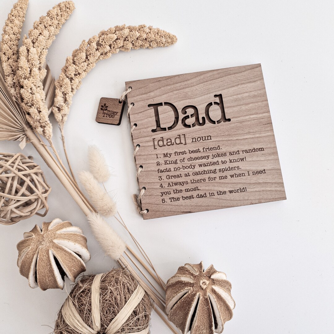 Personalised Dad Noun Father's Day Card for Dad Grandad Definition of ...