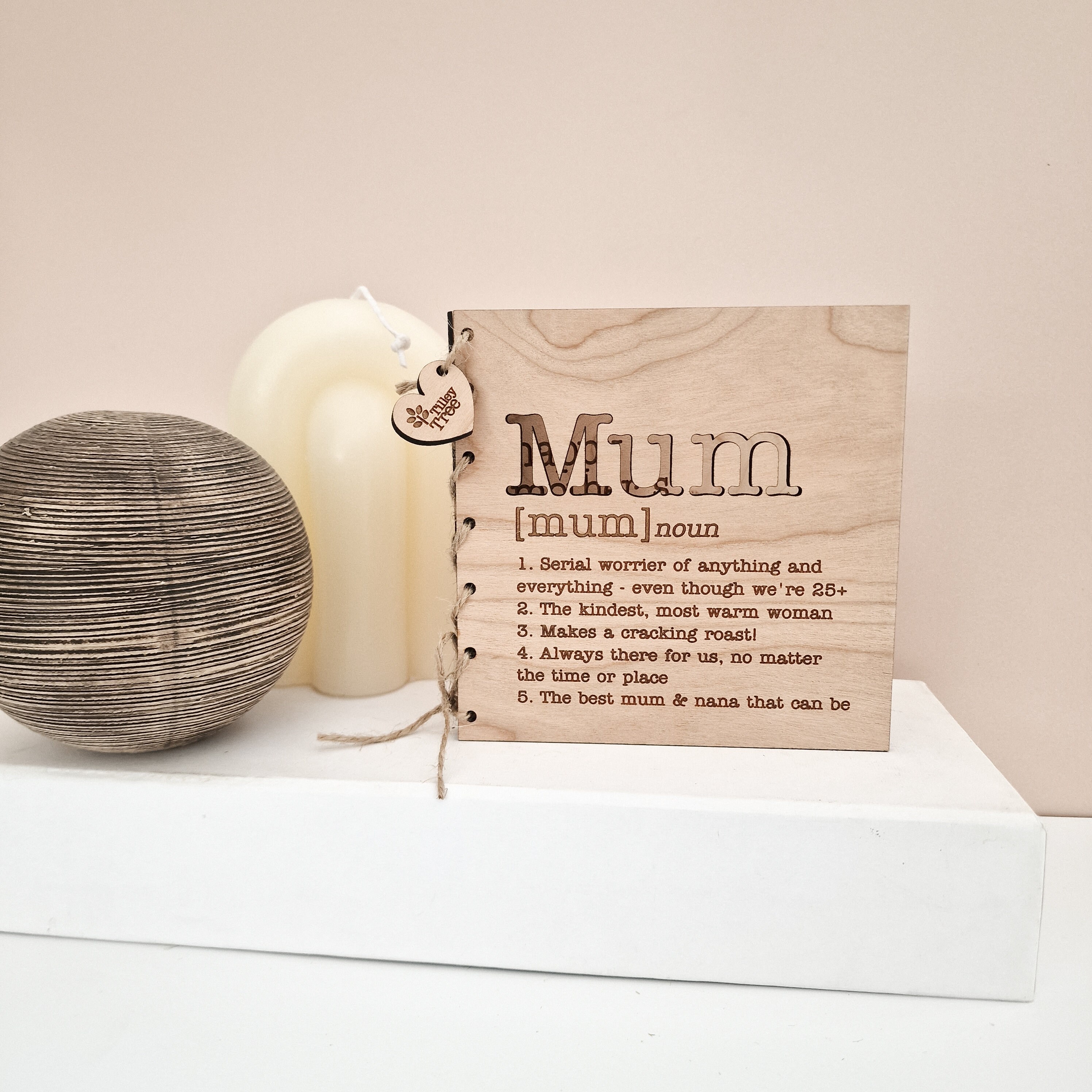 Mum Noun Definition Card Personalised Reasons Why Gift Mother's Day ...