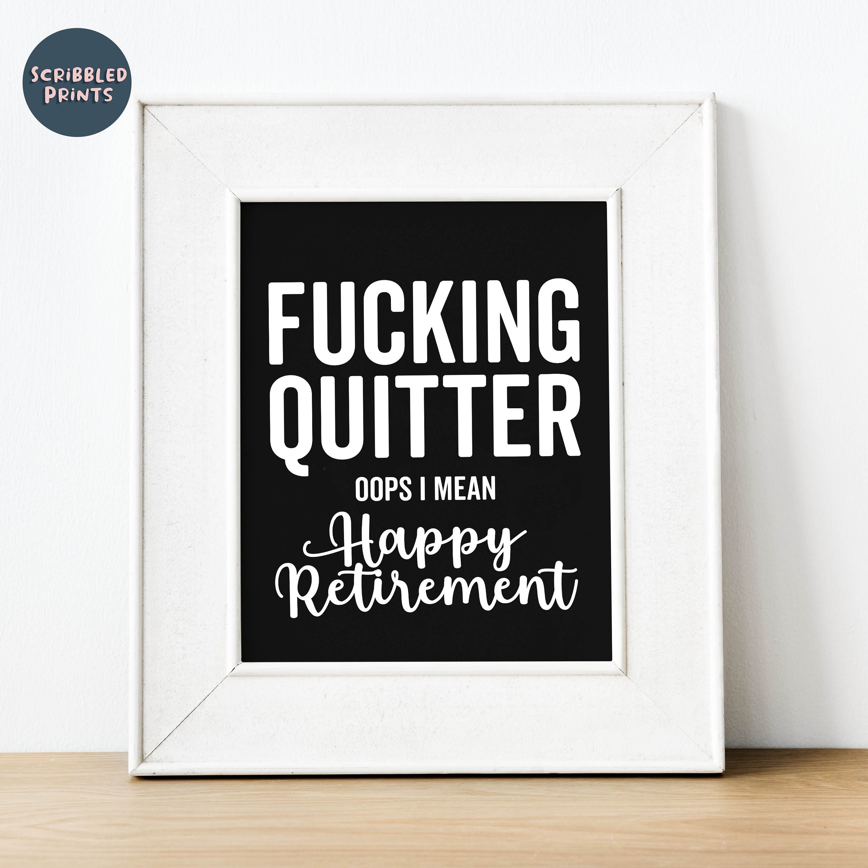 Fucking Quitter Happy Retirement SVG Funny Retirement SVG - Etsy Canada