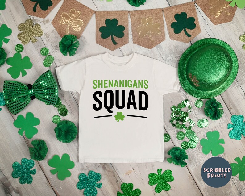 Shenanigans Squad SVG, Funny St Patrick's Day SVG, Shamrock SVG, Irish ...