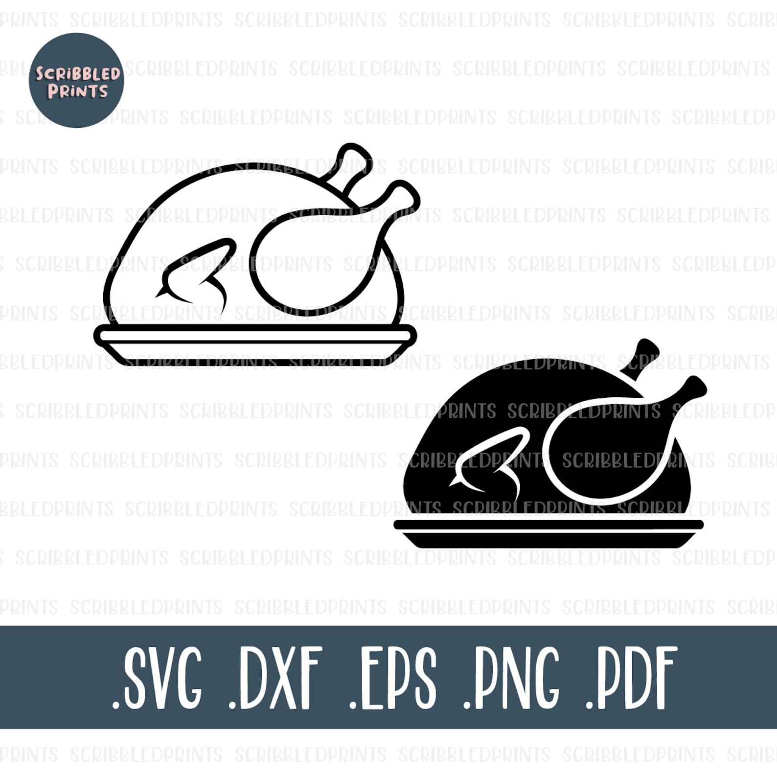 Cooked Turkey SVG Thanksgiving SVG Turkey Clipart Turkey | Etsy