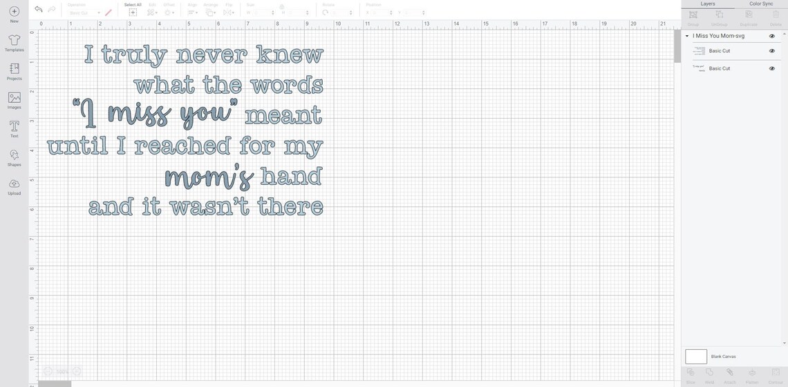 I Miss You Mom SVG, Loss of Mom SVG, Loss of Mother SVG, Remembering ...