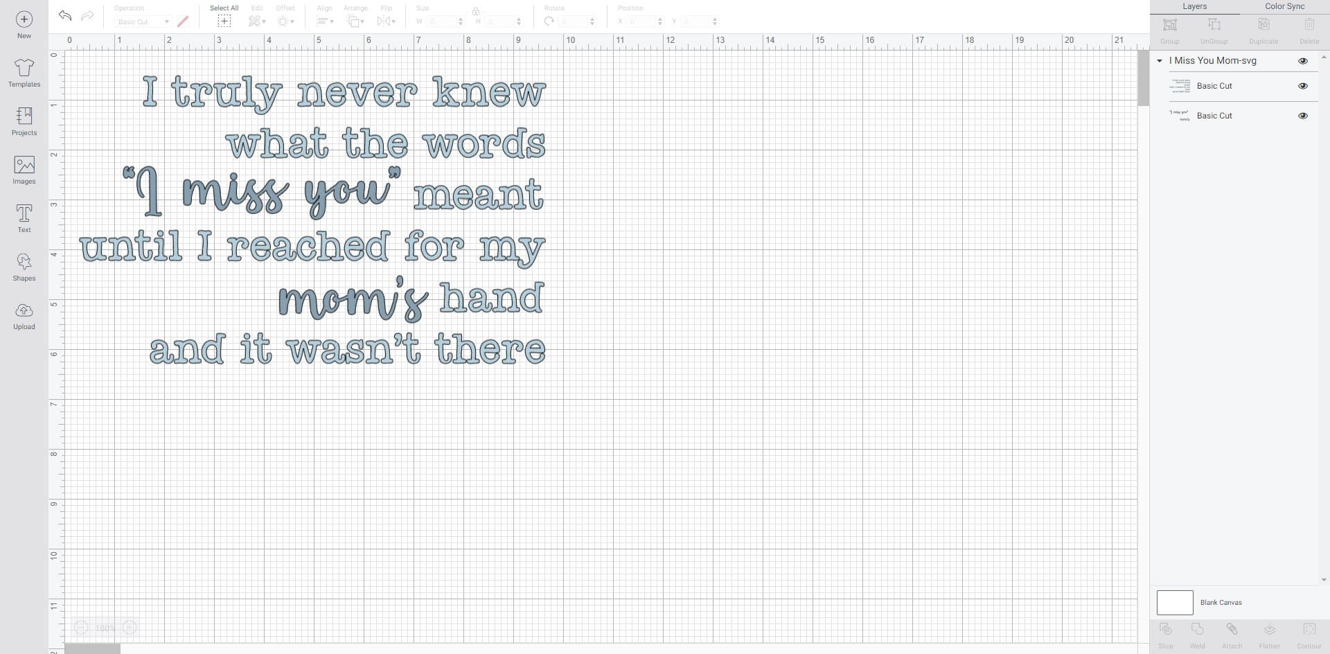 I Miss You Mom SVG Loss of Mom SVG Loss of Mother SVG - Etsy