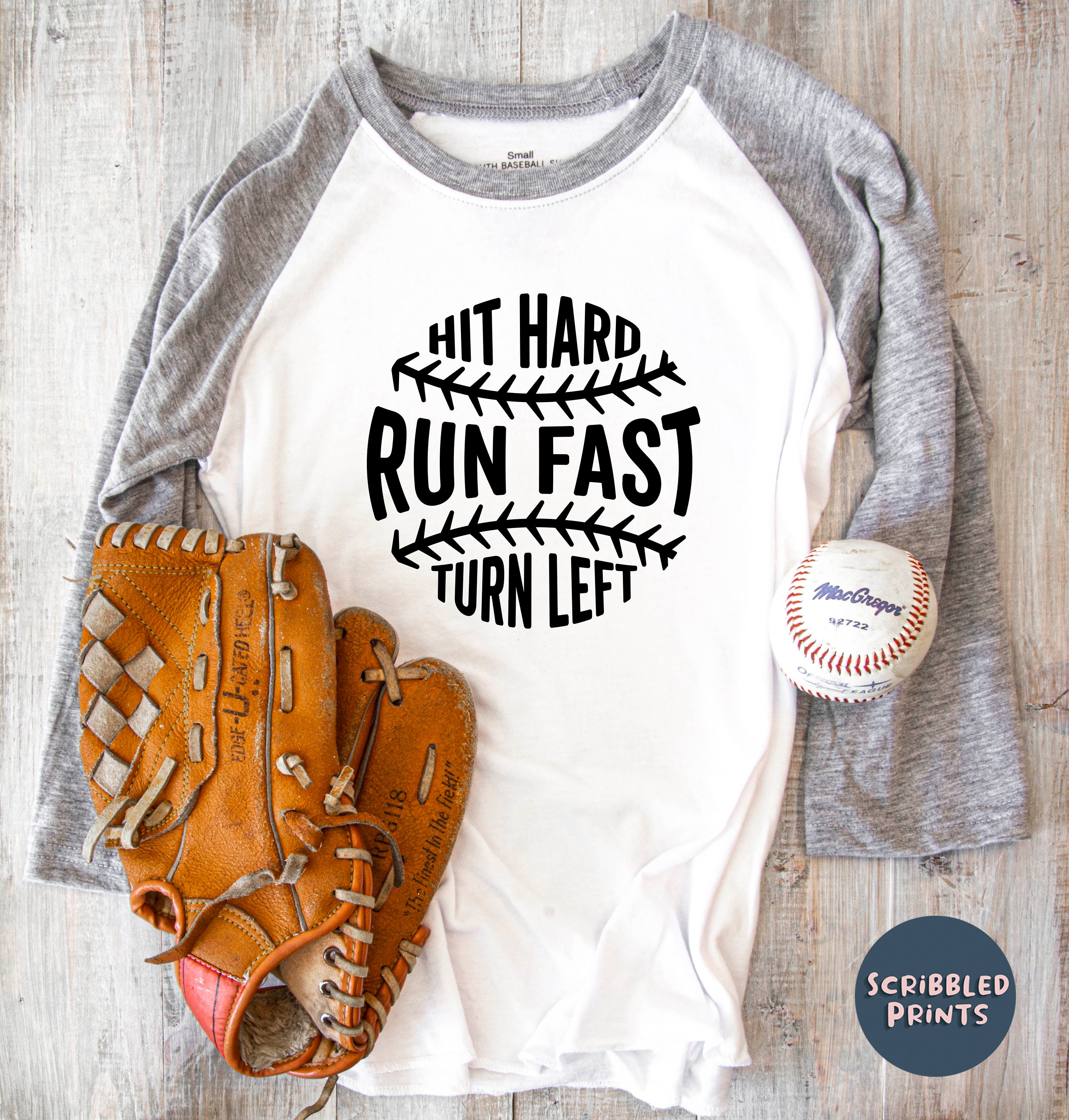 Hit Hard Run Fast Turn Left SVG, Baseball Fan SVG, Baseball Season SVG ...