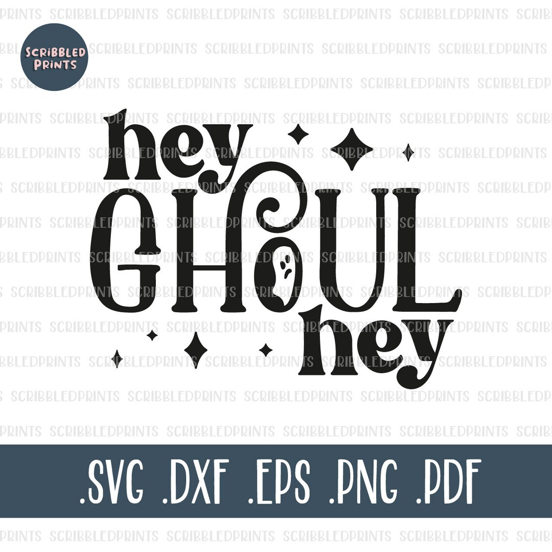 Hey Ghoul Hey SVG, Retro Halloween SVG, Hey Girl Hey SVG, Spooky Svg ...