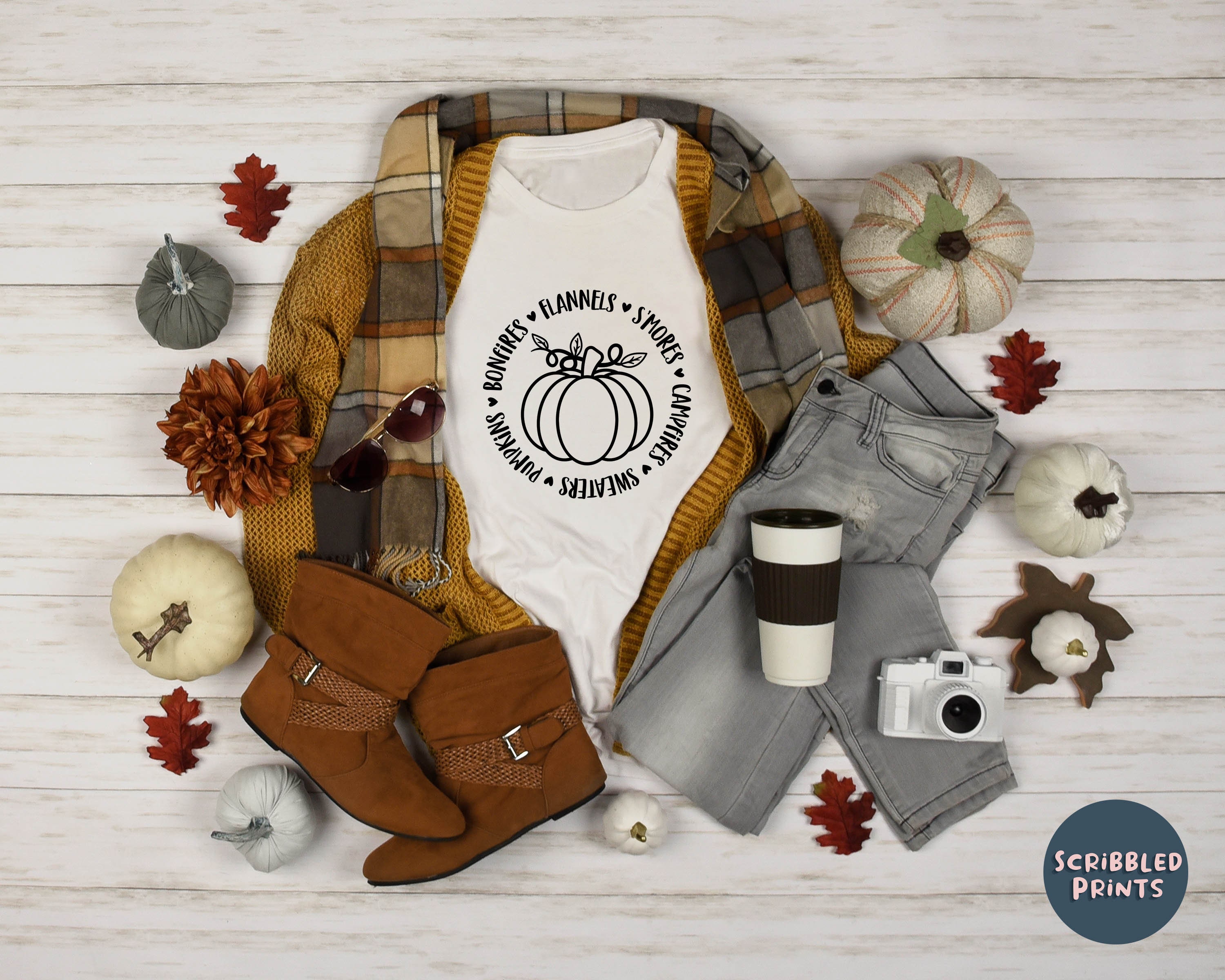 Bonfires Flannels S'mores Sweaters Campfires Pumpkins SVG - Etsy