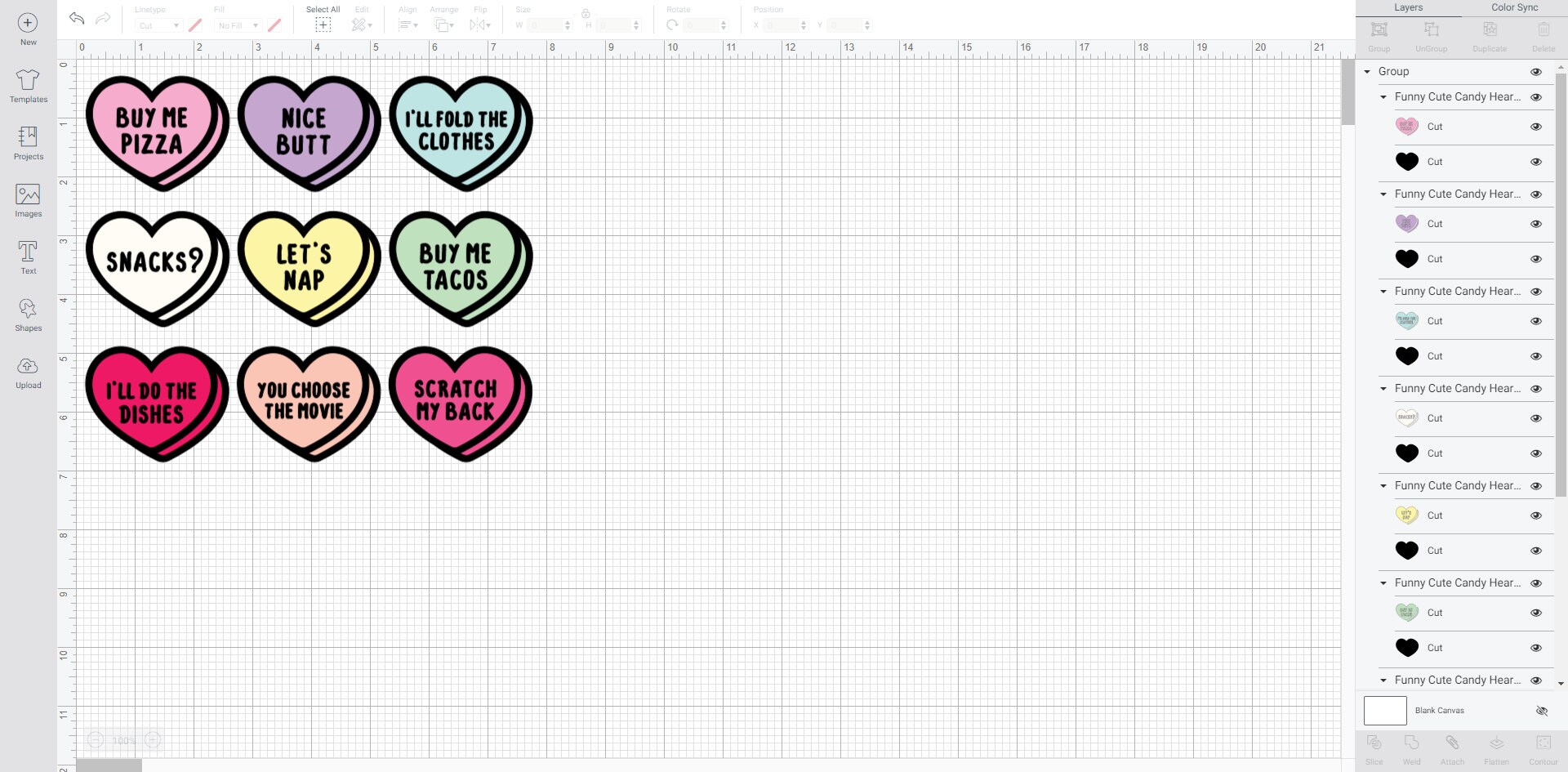Candy Hearts SVG, Conversation Hearts SVG, Valentine's Day Svg, Love ...