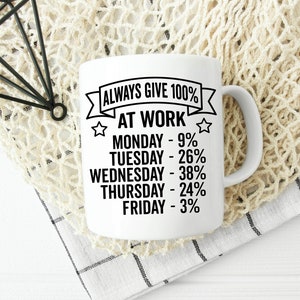 Always Give 100% at Work SVG, Funny Work SVG, Office Humor SVG, Lazy ...