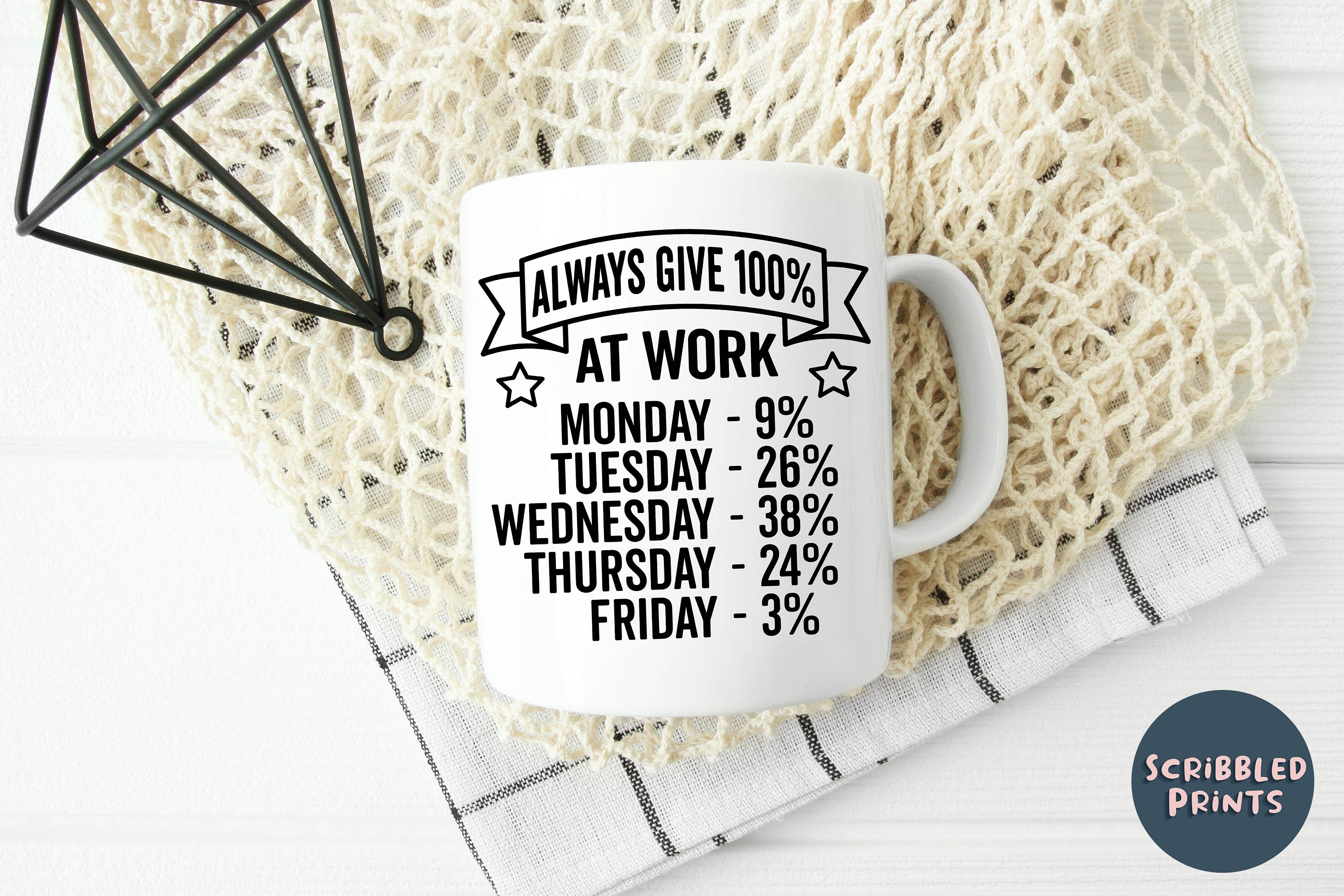 Always Give 100% at Work SVG, Funny Work SVG, Office Humor SVG, Lazy ...