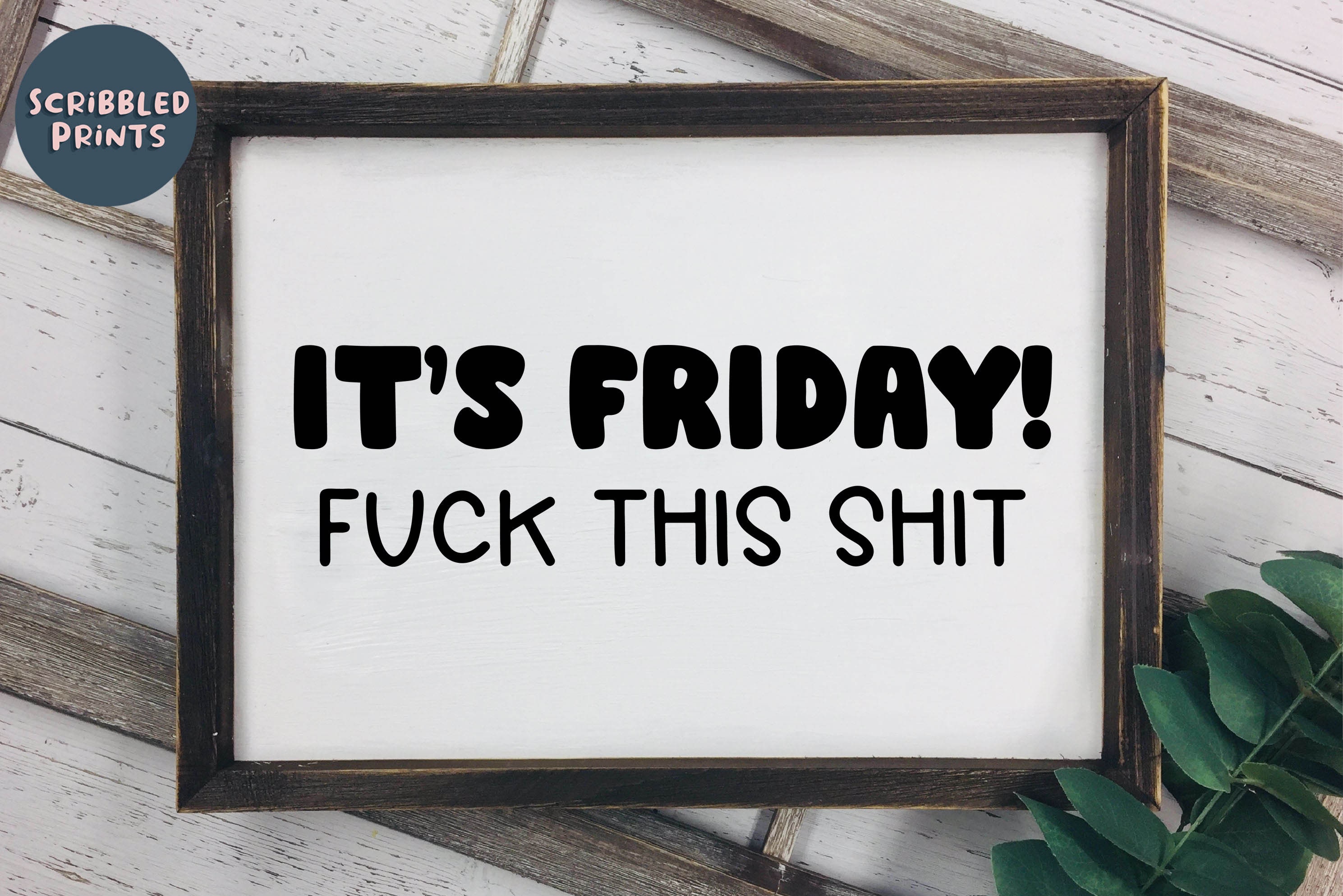 It's Friday Fuck This Shit SVG Inappropriate SVG Funny - Etsy
