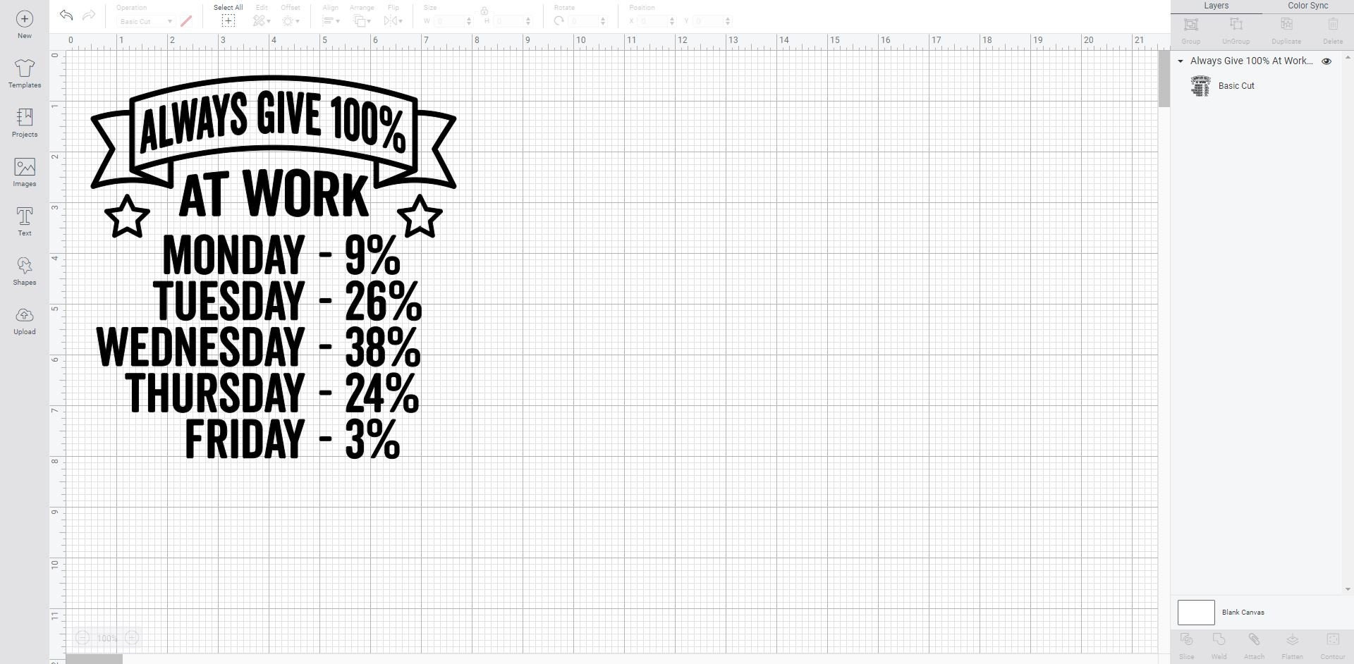 Always Give 100% at Work SVG, Funny Work SVG, Office Humor SVG, Lazy ...