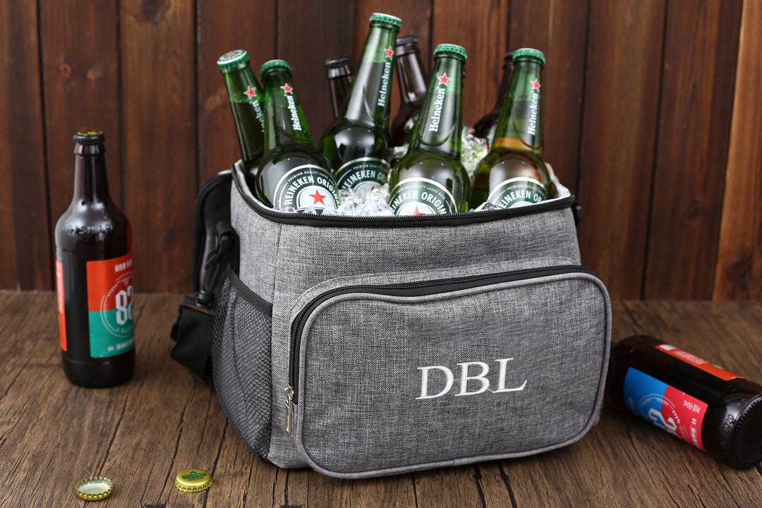 Embroidered Groomsmen Beer Cooler Bag, Personalized Custom Bridesmaid ...