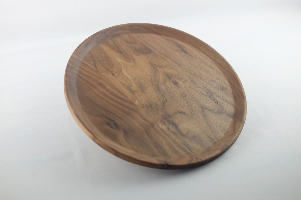 Wooden Plate Serving Tray or Platter Charcuterie Board - Etsy