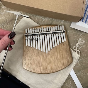 African Instrument, 17 Key Oak Kalimba, Unique Gift for Her ...