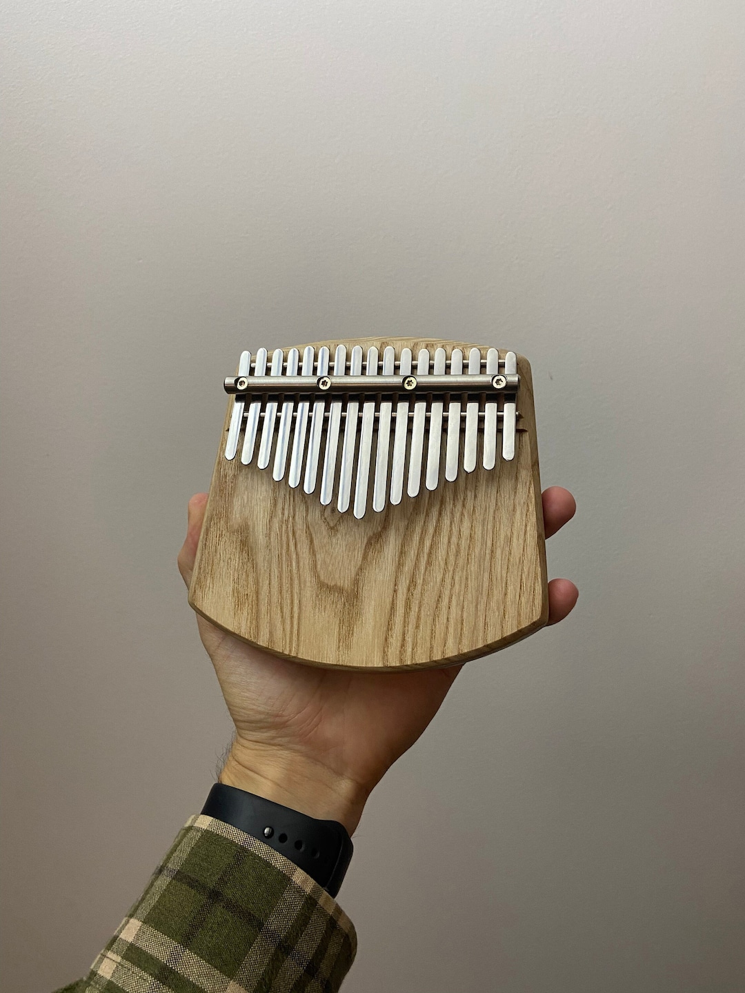 17 Key Oak Kalimba, African Music, Thumb Piano, Marimba, Cigar Box ...
