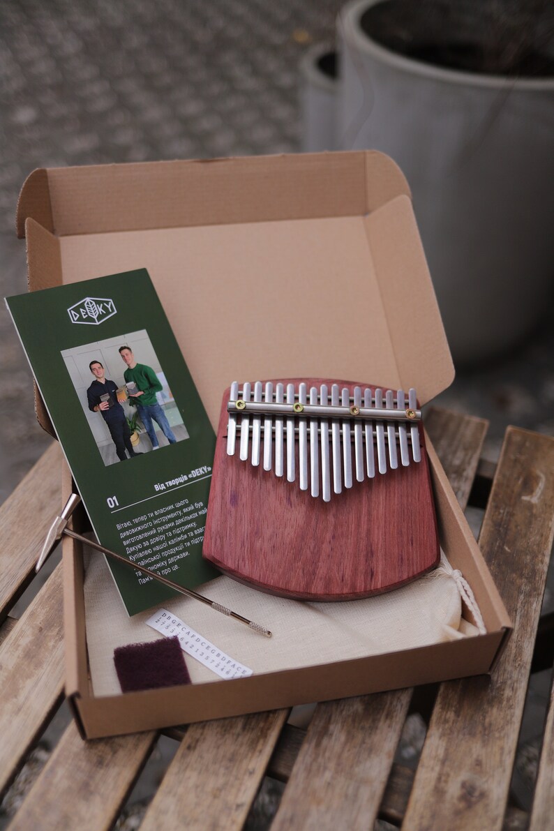 Unique Amaranth Wood Kalimba, Birthday Gift, Musical Instrument ...