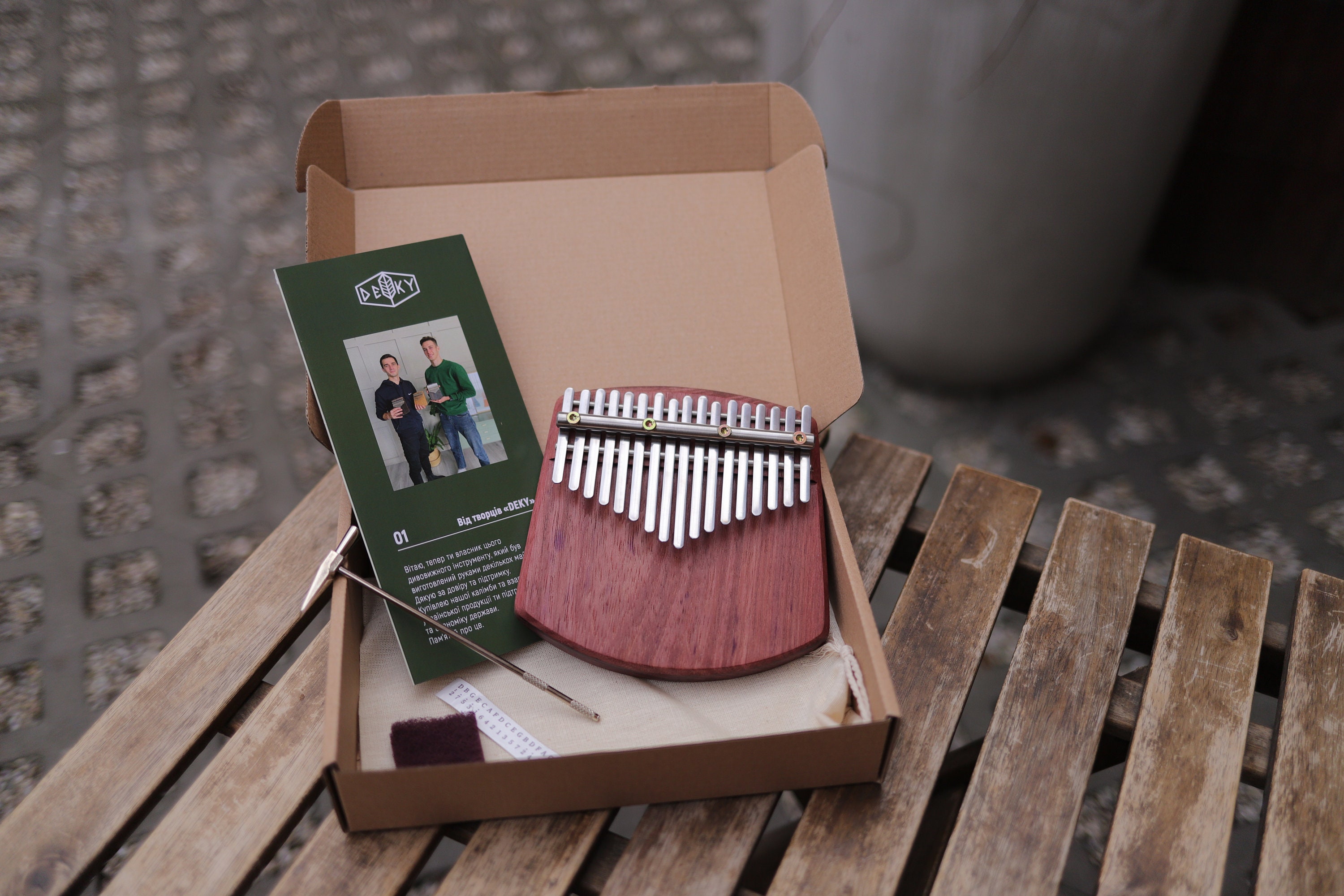 Unique Amaranth Wood Kalimba, Birthday Gift, Musical Instrument ...