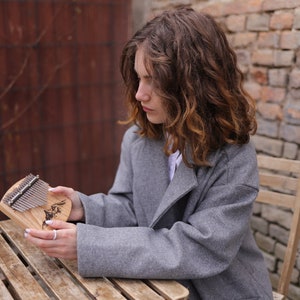 Unique Mountain Engraved Kalimba, Gifts for Musicians, Meditation Gifts ...