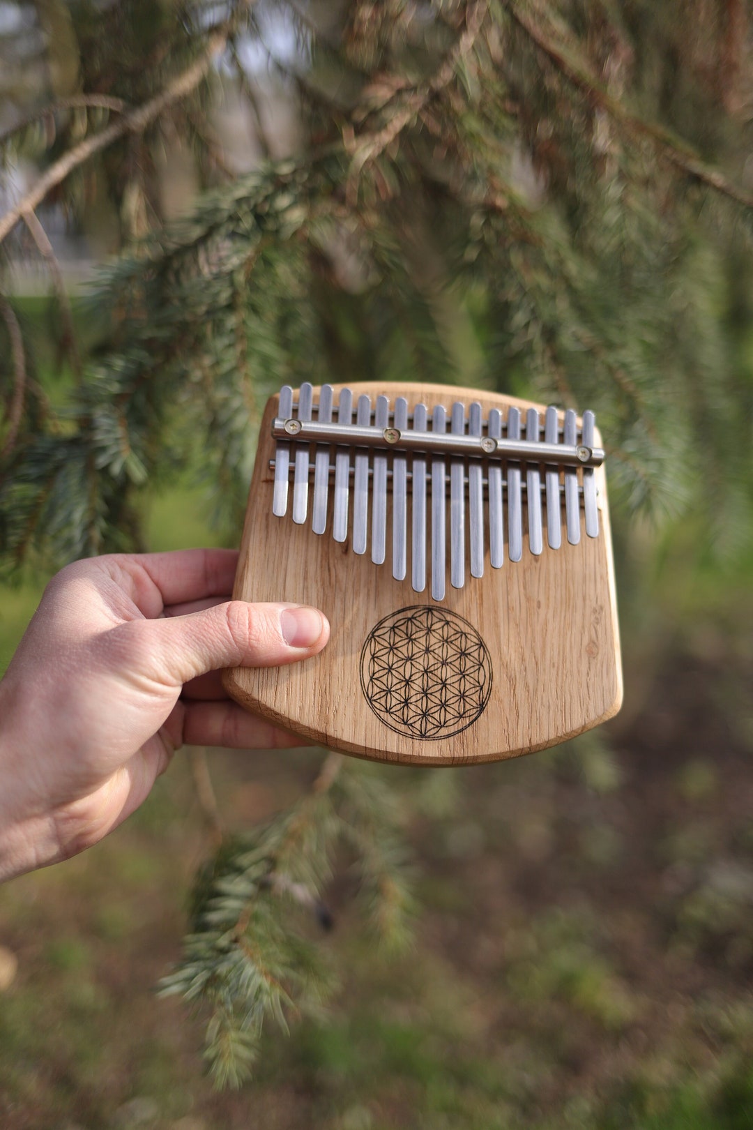 African Instrument Kalimba, Oak Wood Kalimba, African Instrument, Music ...