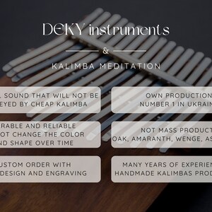 Wenge Wood Carved 17 Key Kalimba, Thumb Piano, Mbira, Musical ...