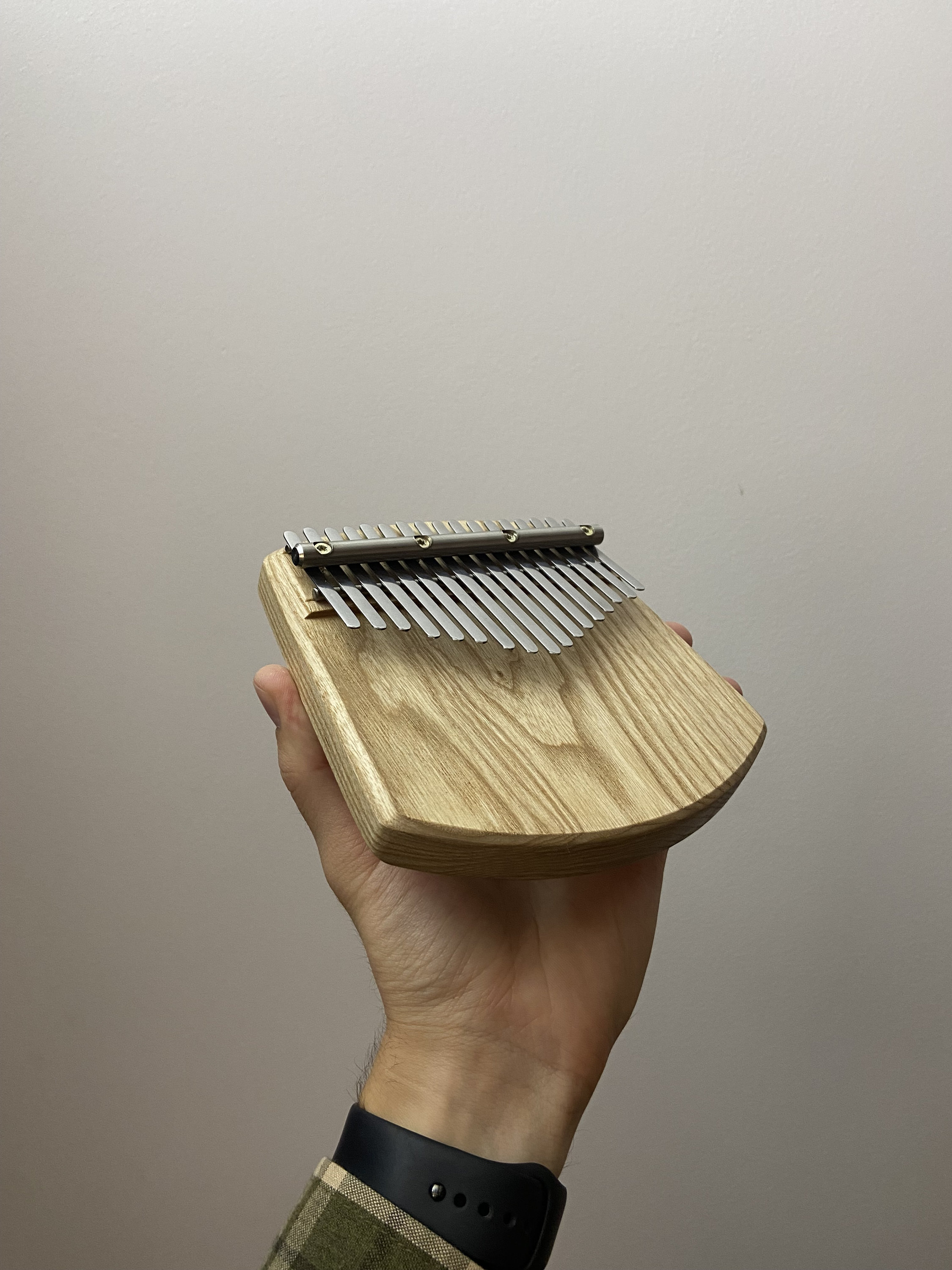 17 Key Custom Ash Kalimba, Landscape Painting, Painted Mbira ...