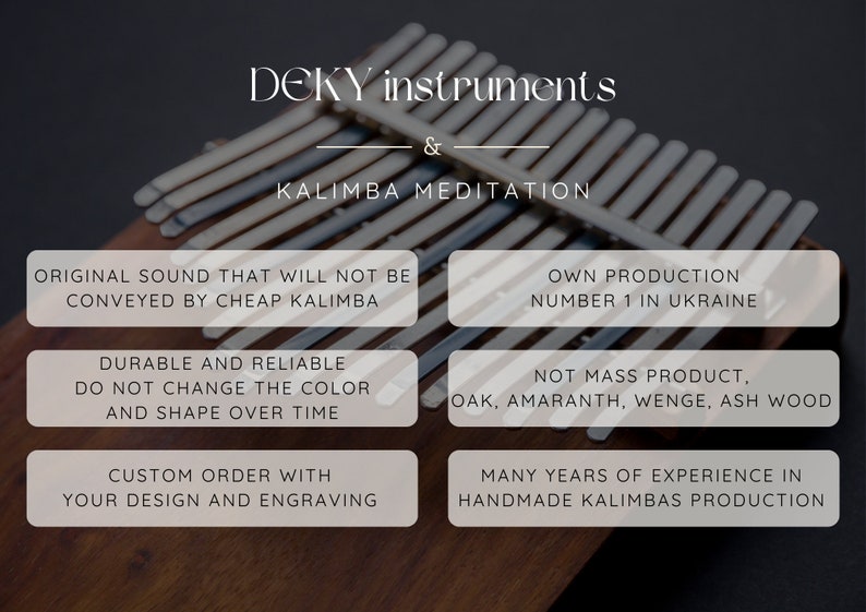 17 Key Custom Ash Kalimba, Landscape Painting, Painted Mbira ...