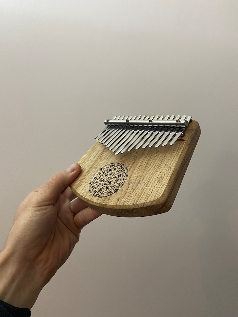 African Instrument, 17 Key Oak Kalimba, Unique Gift for Her ...