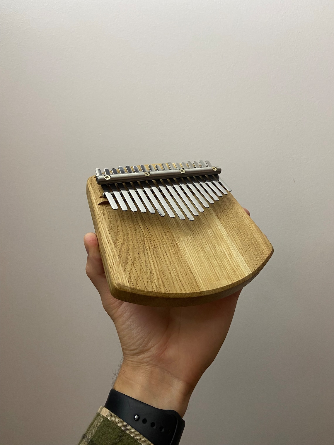 African Instrument, 17 Key Oak Kalimba, Unique Gift for Her ...