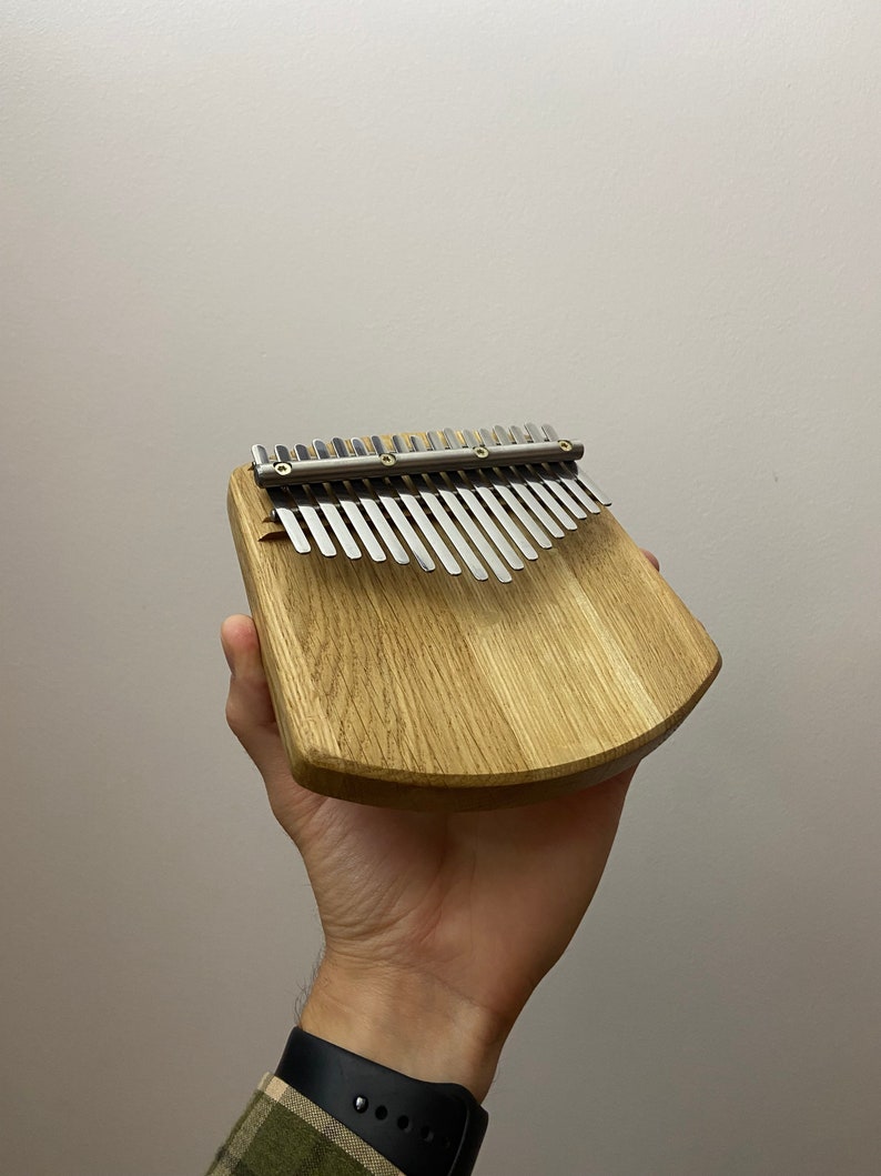 African Instrument, 17 Key Oak Kalimba, Unique Gift for Her ...