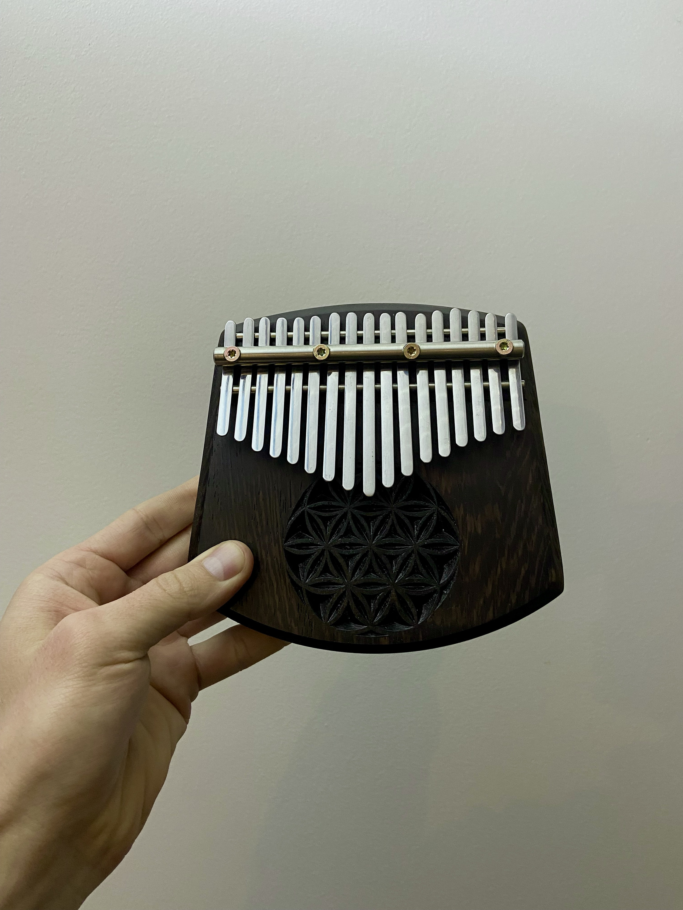 Wenge Wood Carved 17 Key Kalimba, Thumb Piano, Mbira, Musical ...
