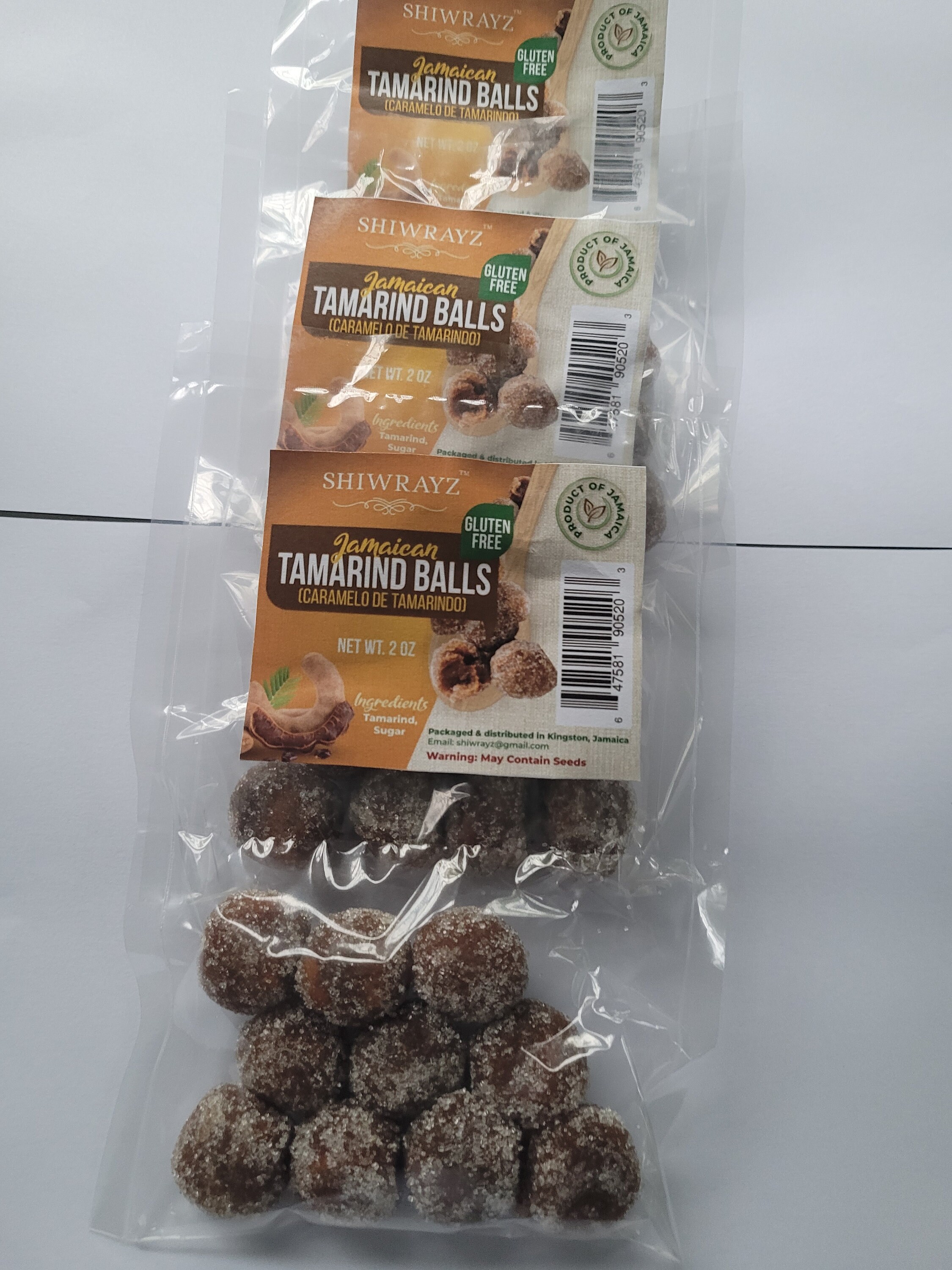 Shiwrayz Jamaican Tamarind Balls Candy, Sweet and Sour, Caramelo De ...